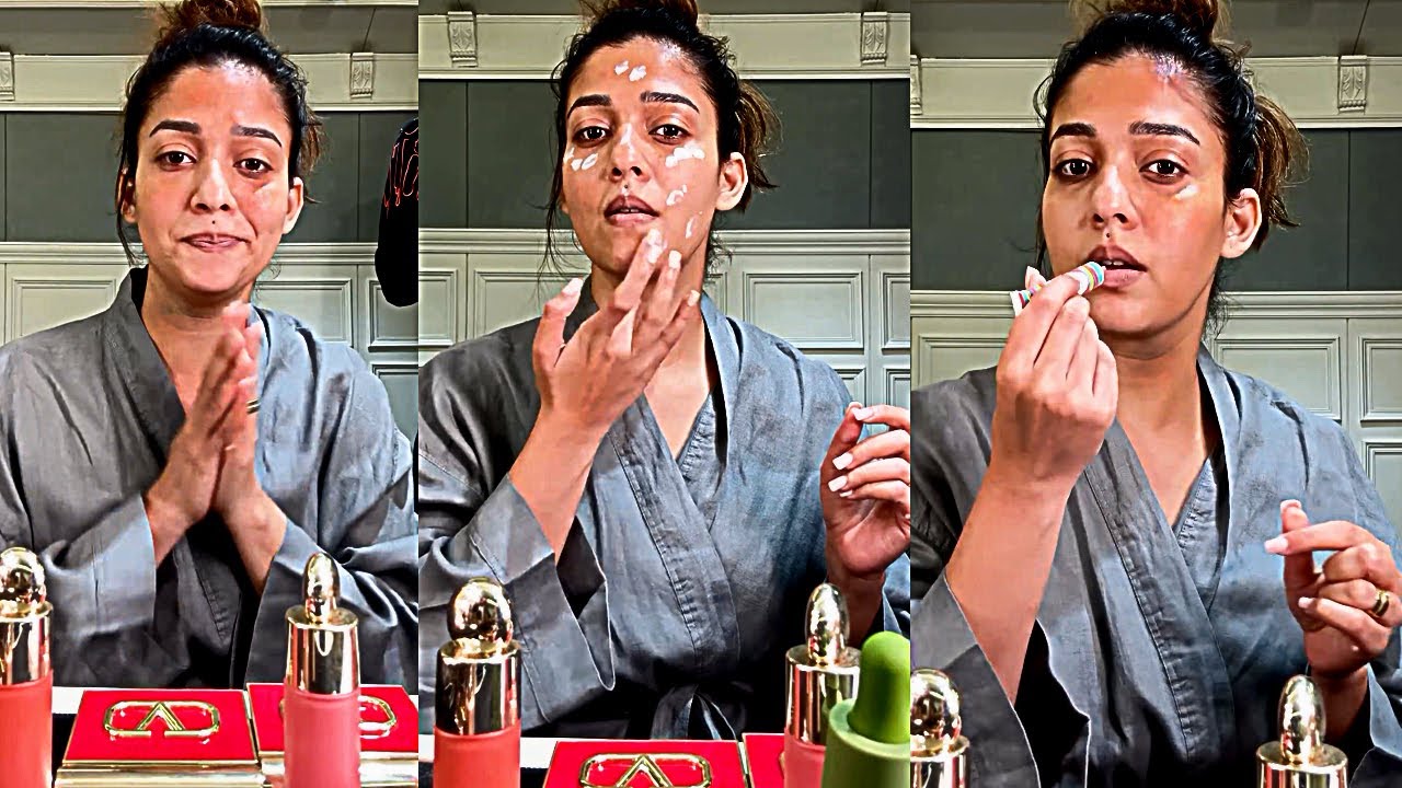 Nayanthara 1st time makeup video | Skin care & Makeup tips from Lady ...