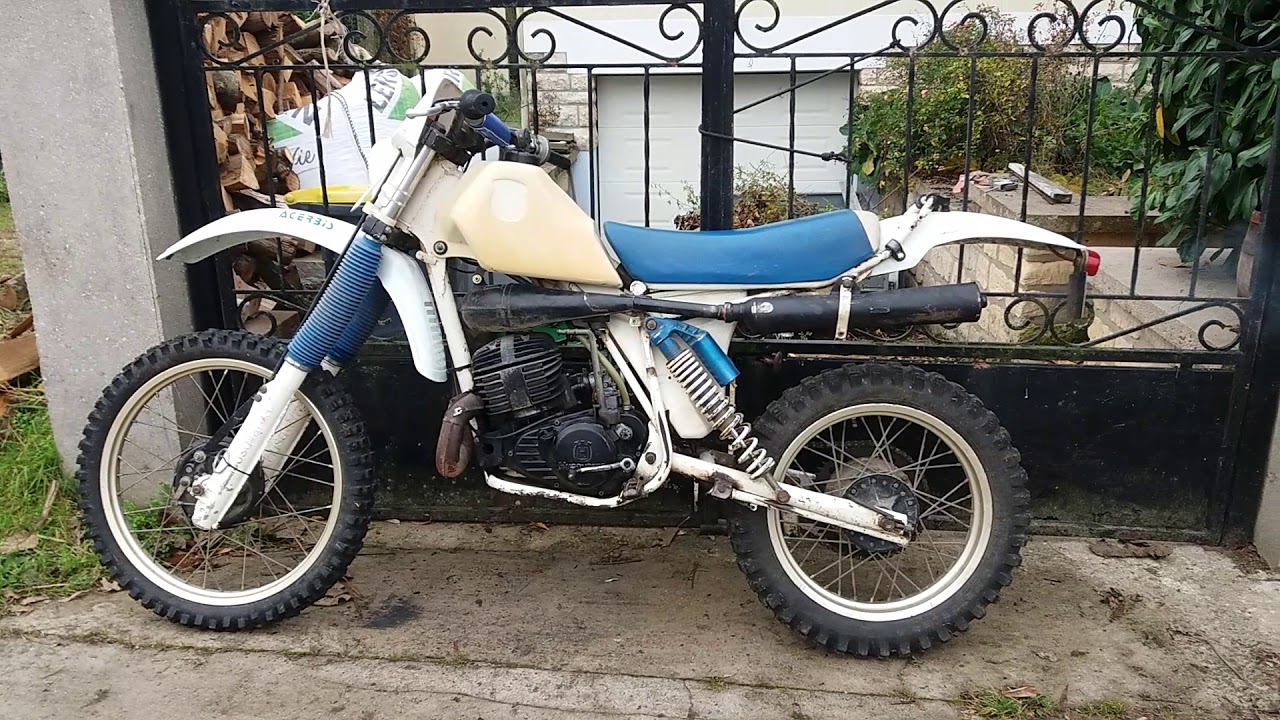 Husqvarna WR 240 1984 : remise en route - YouTube