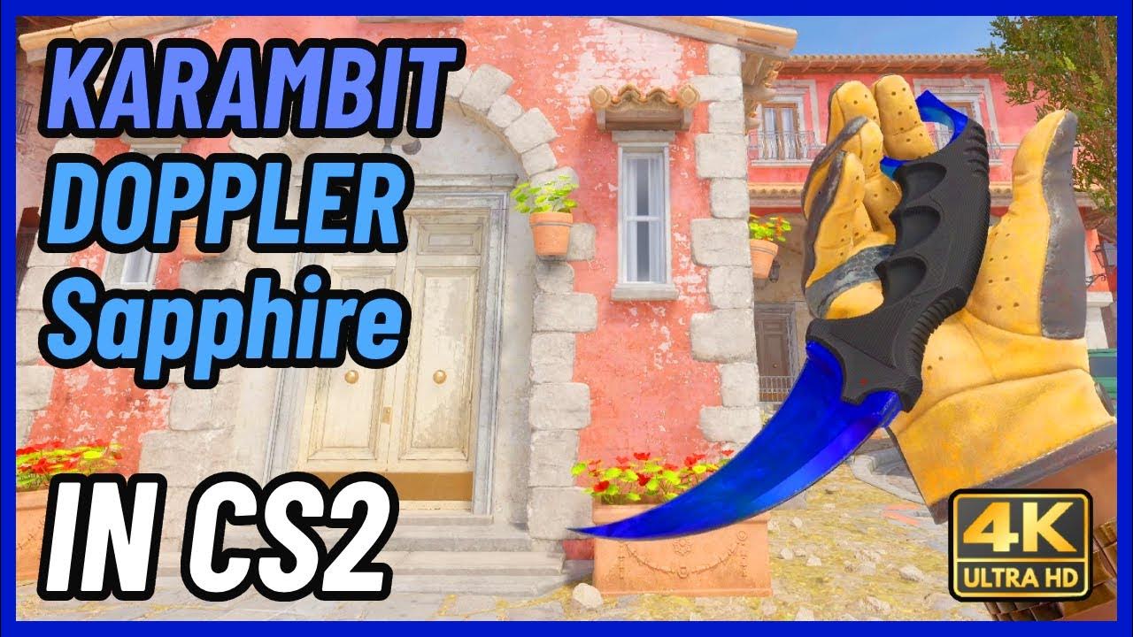 CS2 Karambit Doppler (Sapphire) | CS2 Knife In-Game Showcase [4K] - YouTube