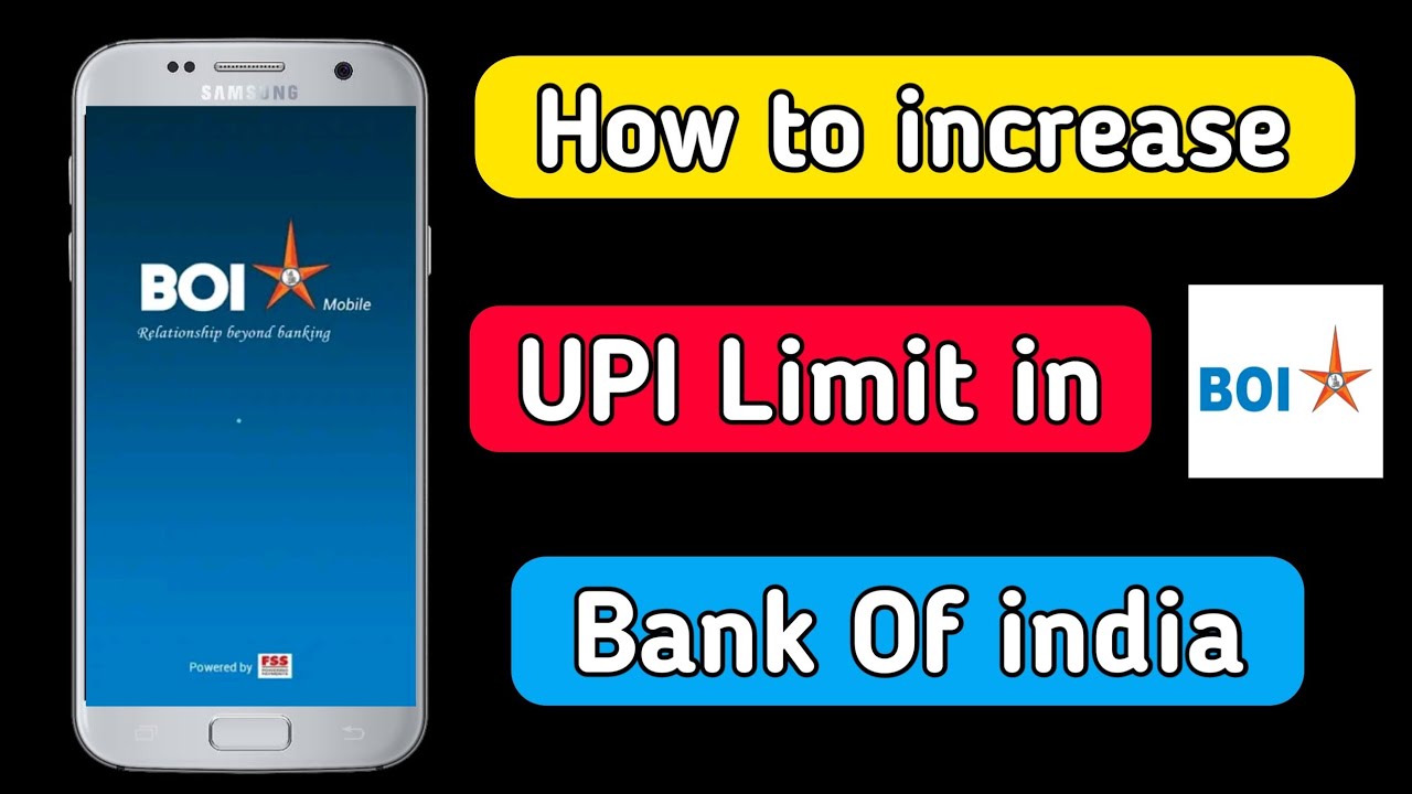 how to increase upi limit in boi | boi me upi limit kaise badhaye - YouTube