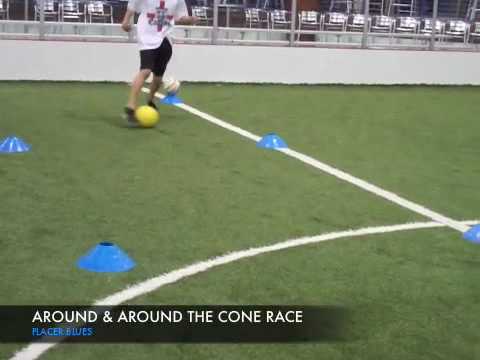 AROUND & AROUND CONE RACE - YouTube