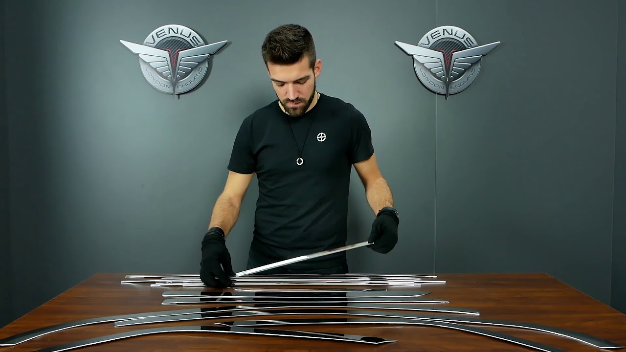 WINDOW TRIM SIDE DOOR SILL COVERS FORD EDGE 2015 + / LISTWY WOKÓŁ SZYB ...