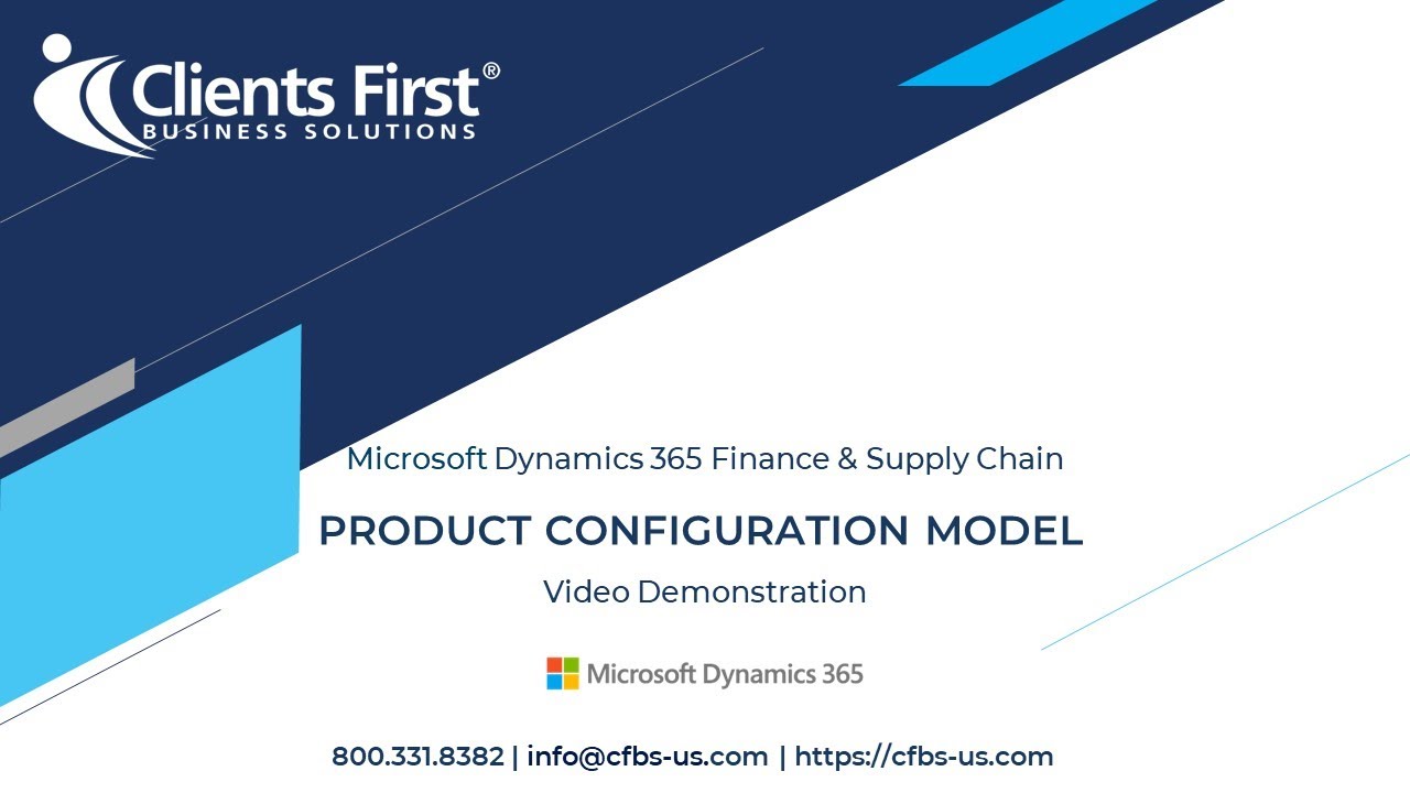 Product Configuration Models for Dynamics 365 Finance & Supply Chain ...