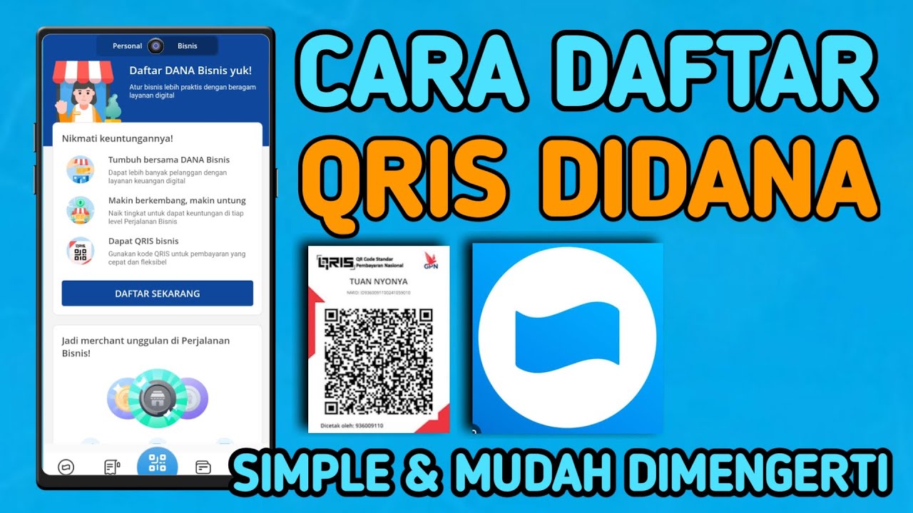 CARA DAFTAR QRIS DI APLIKASI DANA - YouTube