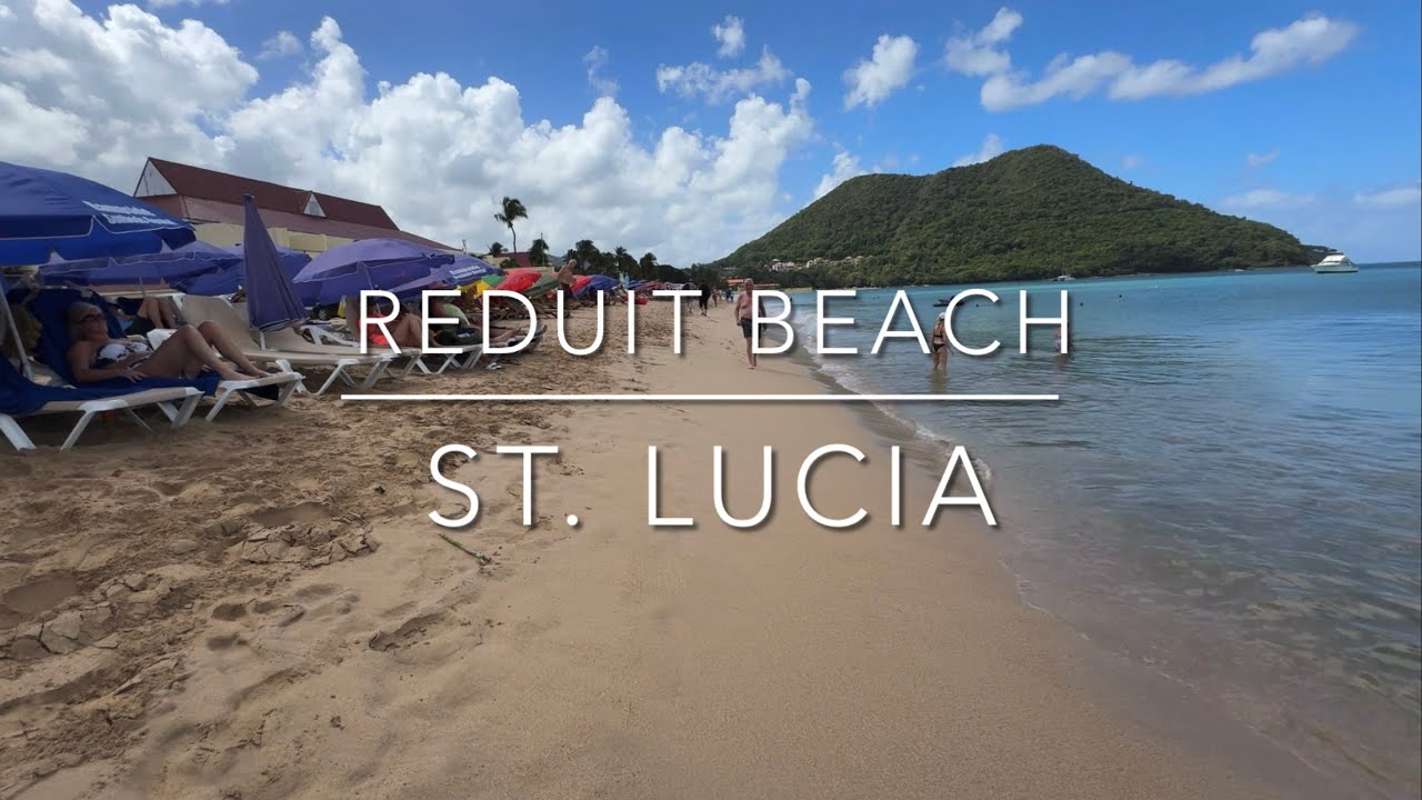 Reduit Beach Walk, St. Lucia 🇱🇨[4K] - YouTube