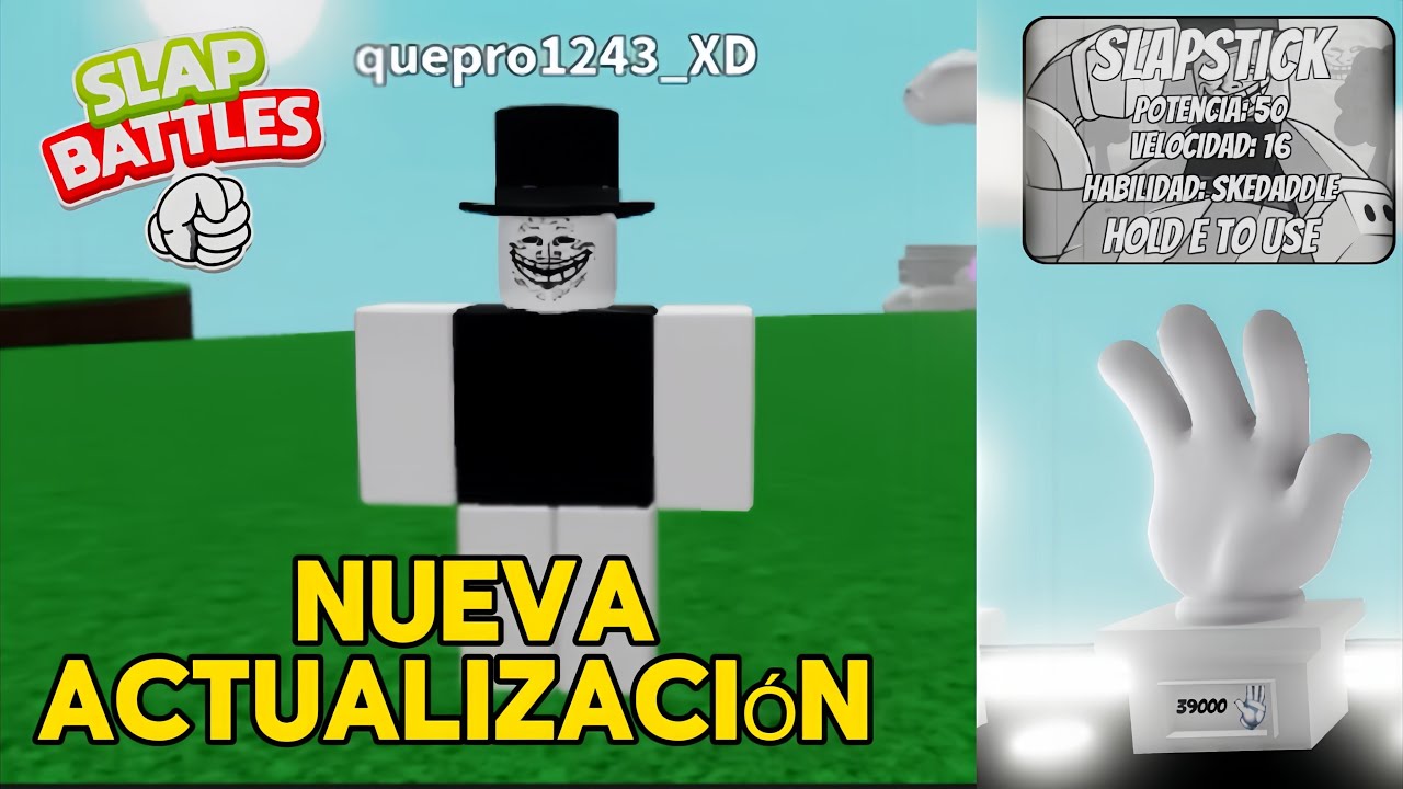 Slap Battles SLAPTICK Glove (Nueva actualización de SB) | Roblox - YouTube
