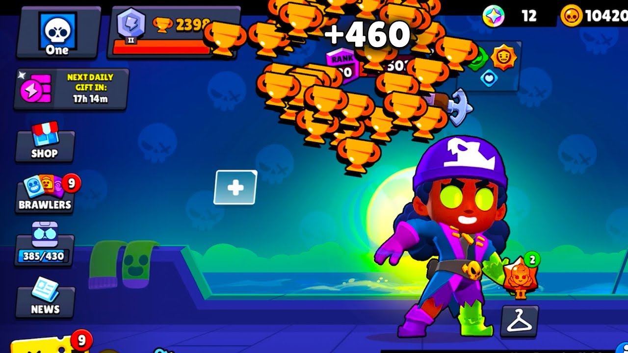 MEGALODON MEG NONSTOP to 500 TROPHIES | Brawl Stars - YouTube