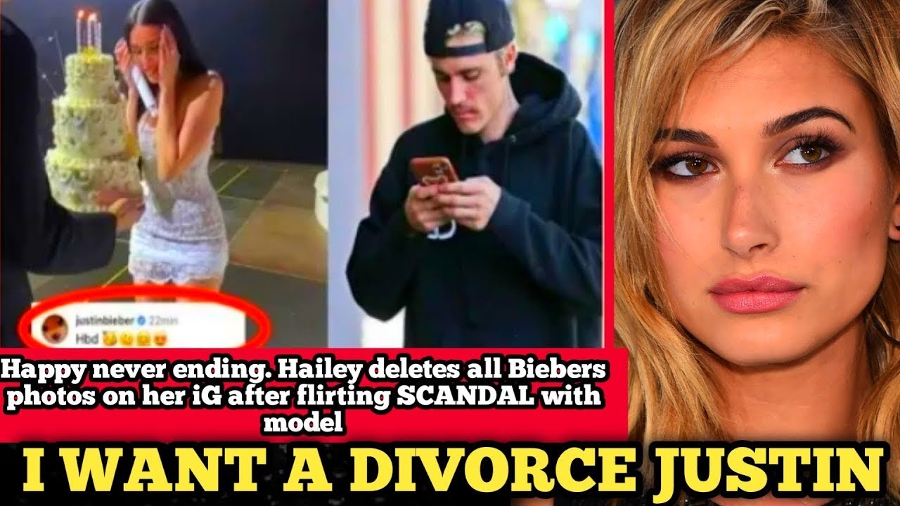 Hailey DELETES ALL recent PHOTOS of Justin on IG After ALLEGED - YouTube