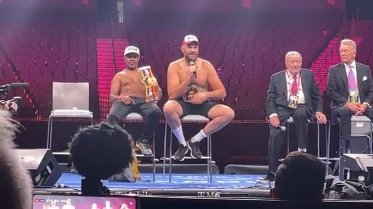 TYSON FURY POST FIGHT PRESS CONFERENCE - YouTube