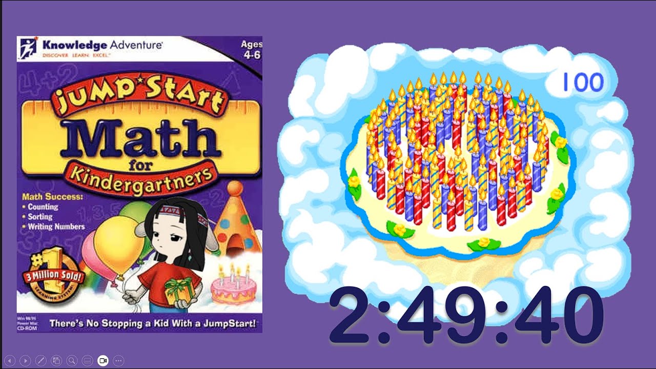 [WR] JumpStart Math for Kindergartners | 100 Candles Speedrun in 2:49: ...