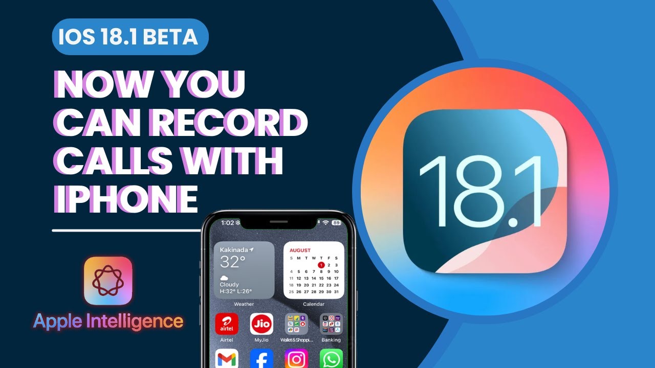 Apple Intelligence Powered Call Recording feature introduced in iOS 18. ...