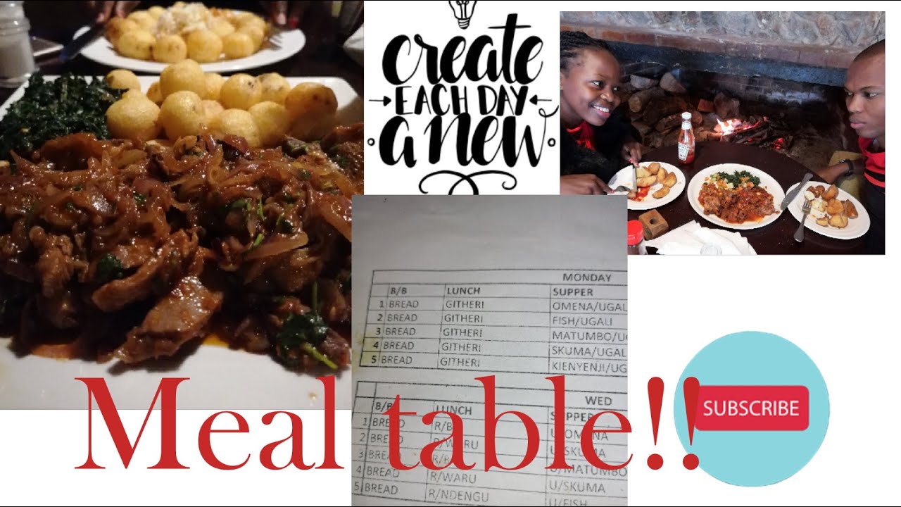 HOW TO MAKE A MEAL TIME TABLE | KITCHEN BUDGET| THE WAWERUS - YouTube