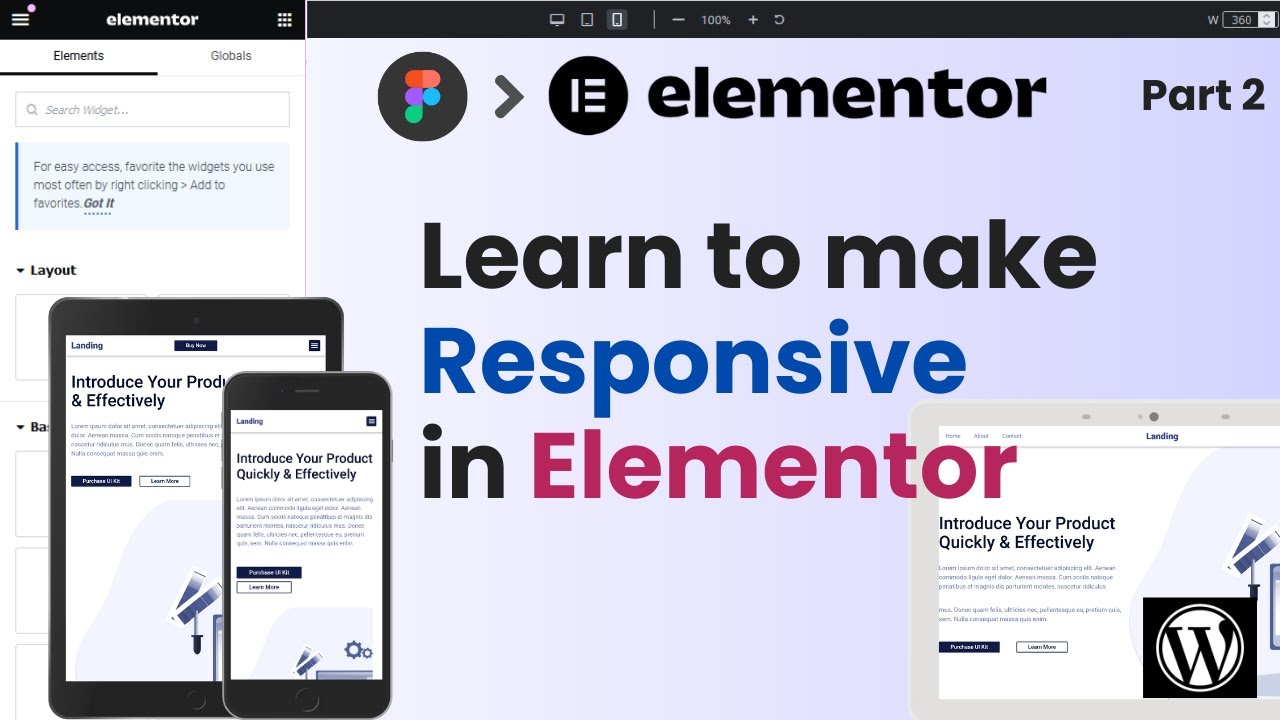 Elementor Tutorial to make website responsive 2024 | Figma to Elementor ...