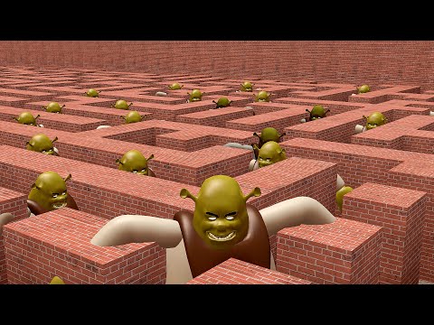 MEGA ARMY 3D FUNNY SHREK TRYING TO CATCH ME