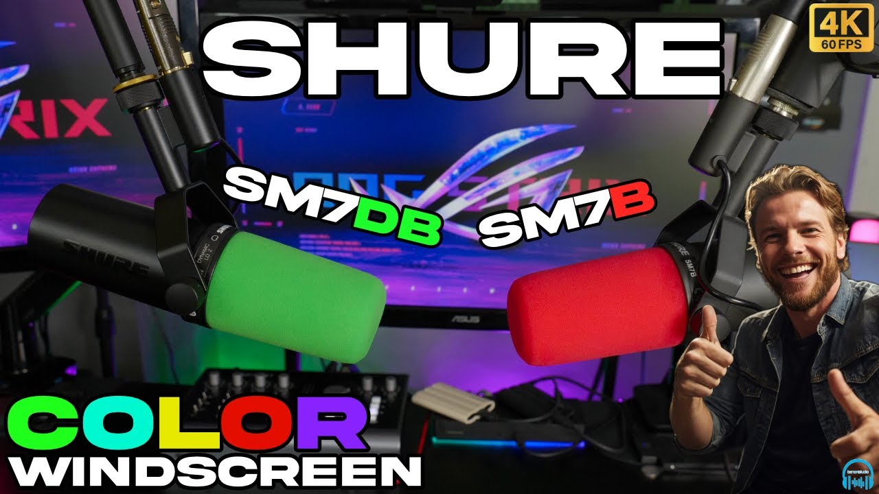 COLOR WINDSCREENS for the Shure SM7B and SM7dB 🔥 - YouTube