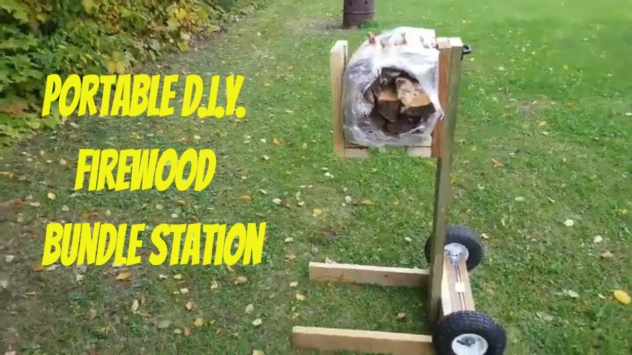 Portable D.I.Y. Firewood Bundle Station - YouTube