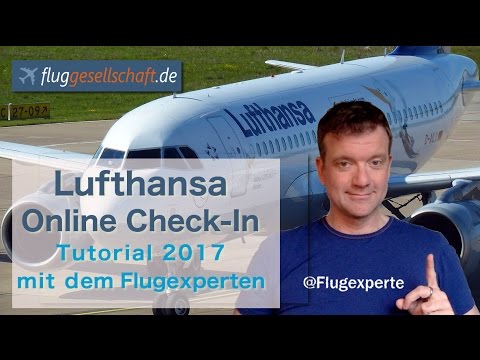 Lufthansa Online Check-In (2017, deutsch) mit Fluggesellschaft.de