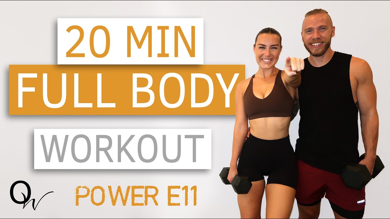 20 MINUTE FULL BODY WORKOUT | With Dumbbells | NO REPEAT | HOME OR GYM ...