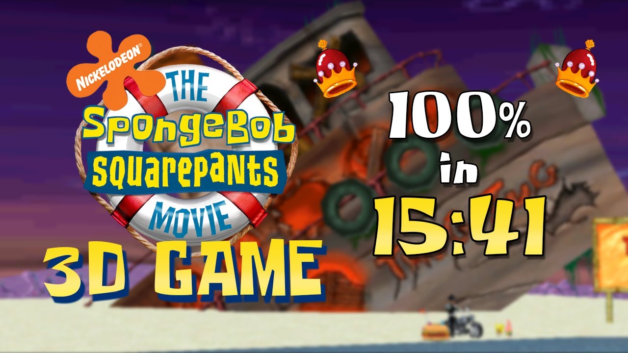 The SpongeBob SquarePants Movie 3D Game - 100% in 15:41.15 - YouTube