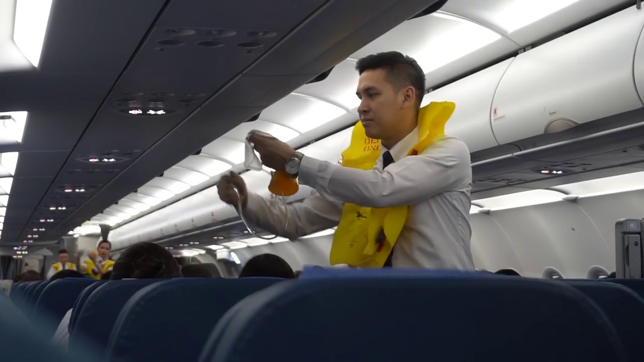 Philippine Airlines PR509 Welcome Announcement and A321 Safety Demo ...