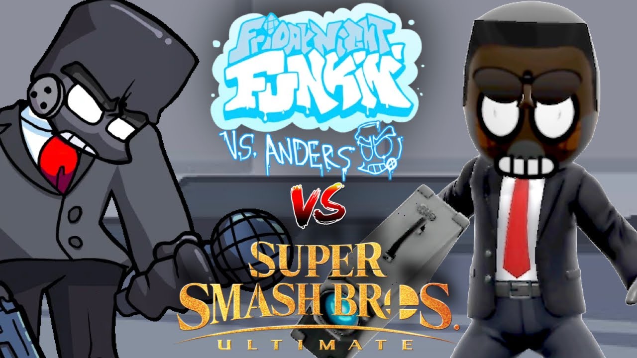ANDERS MOD Mii FRIDAY NIGHT FUNKIN vs SUPER SMASH BROTHERS! - YouTube