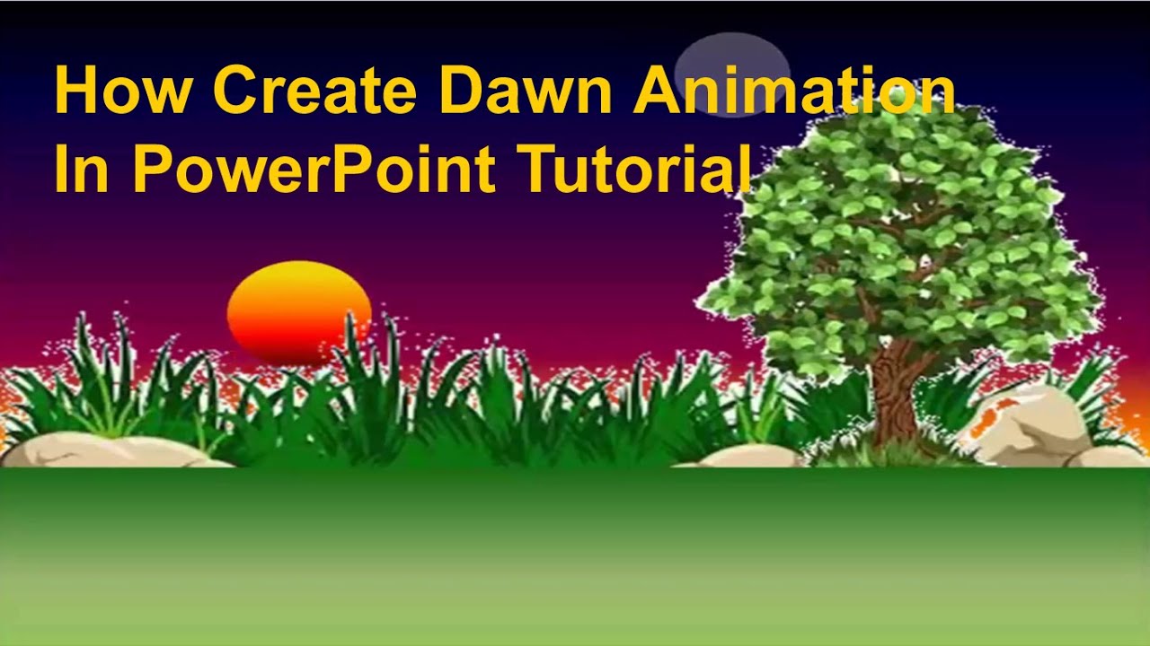 How Create Dawn Animation In PowerPoint - YouTube