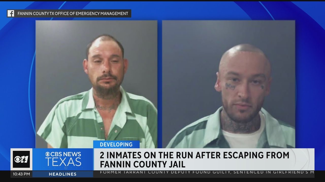 2 inmates escape from Texas jail - YouTube