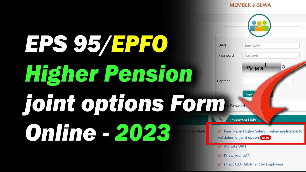 EPS 95 Higher Pension Registration request for application form for ...