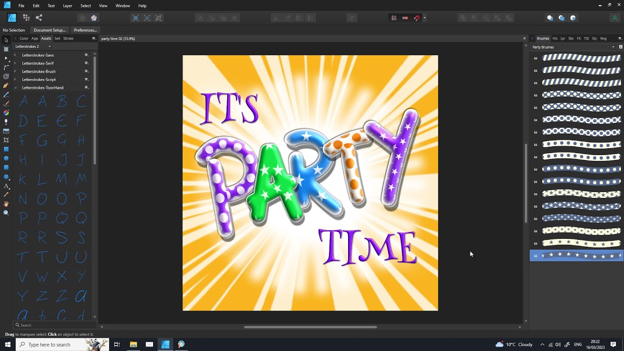 Getting Started with Letterstrokes in Affinity Designer - YouTube