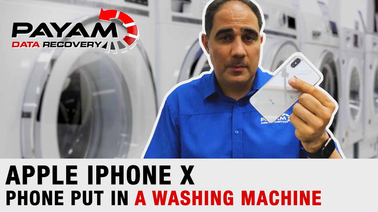 Apple iPhone X: Phone put in a washing machine - YouTube