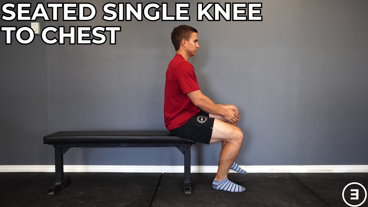 Seated Single Knee to Chest - YouTube