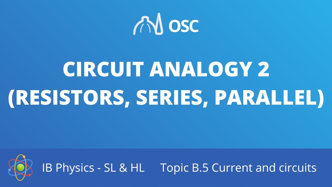 Circuit analogy 2 (resistors, series and parallel) [IB Physics SL/HL ...