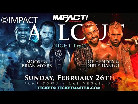 Moose & Brian Myers v Joe Hendry & Dirty Dango / Tag Team Match ...