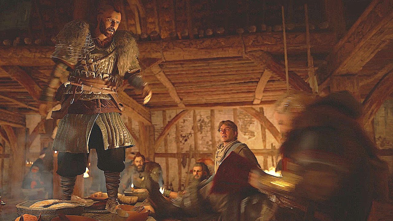 Assassin's Creed Valhalla - Funny Feast Fist Fight - YouTube