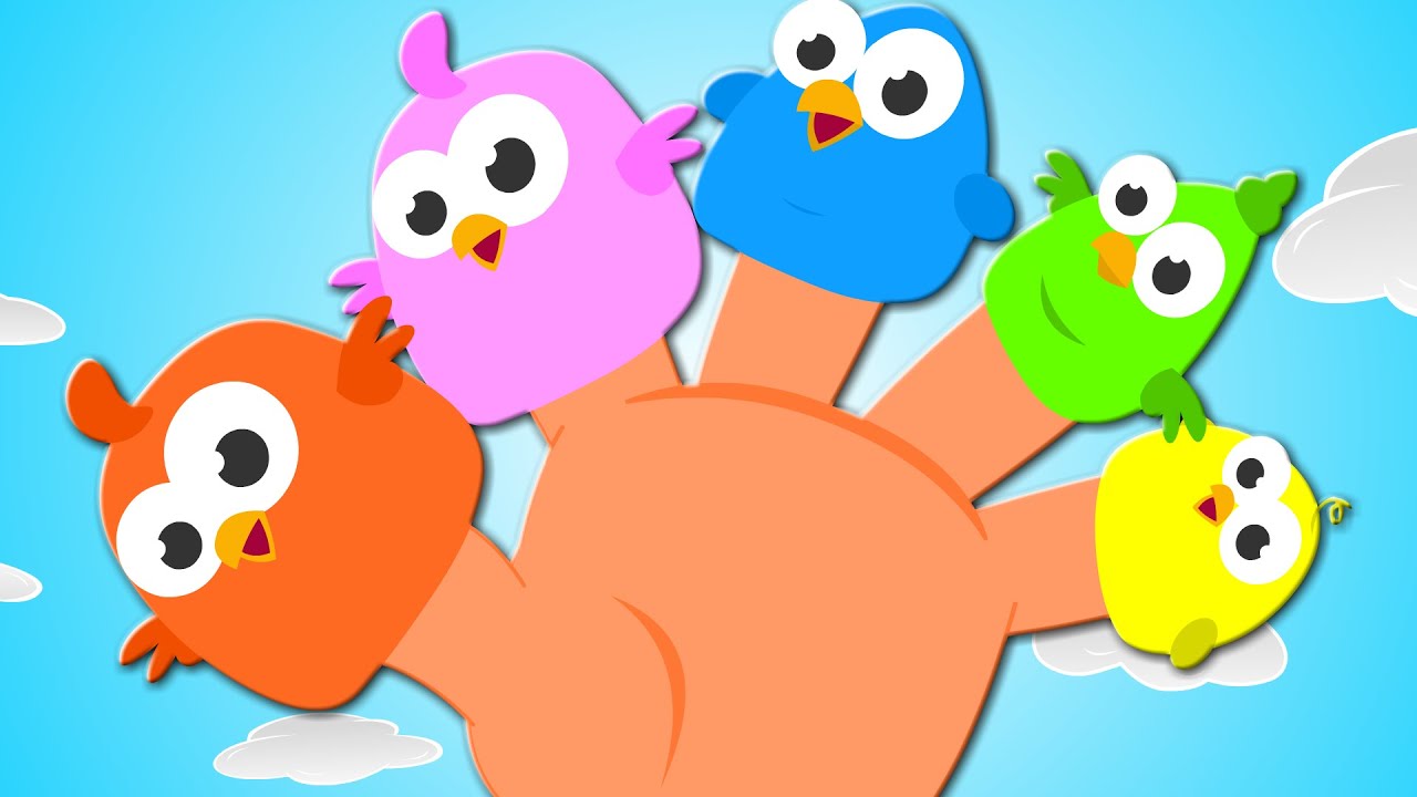 Finger Family Birds | Songs For Kids And Childrens | Nursery Rhymes ...