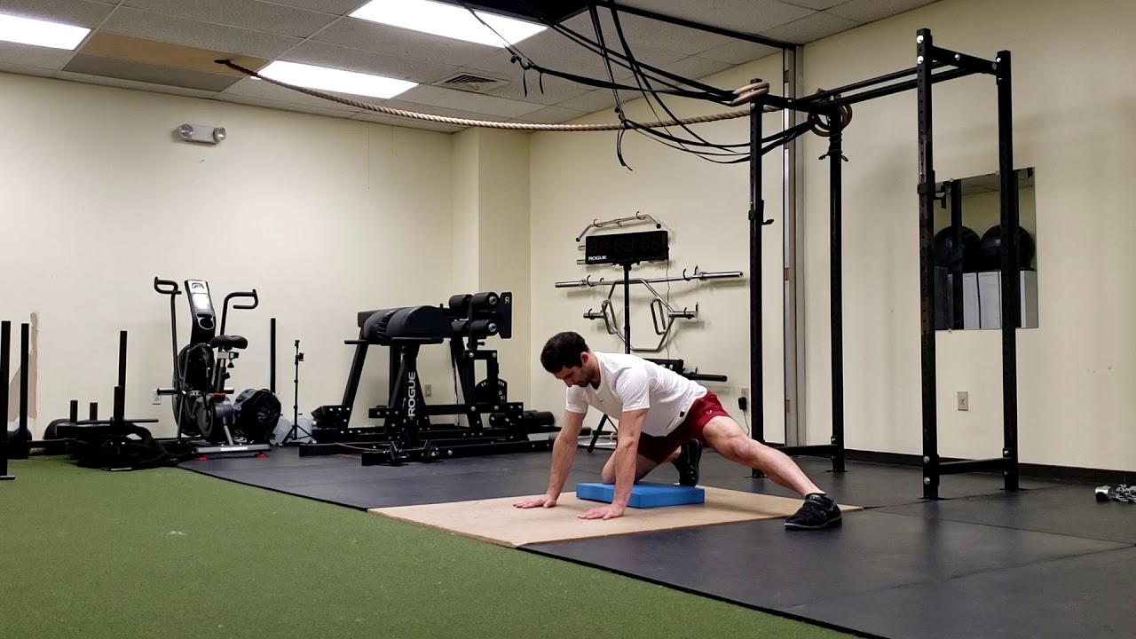 One leg adductor hip rocking - YouTube