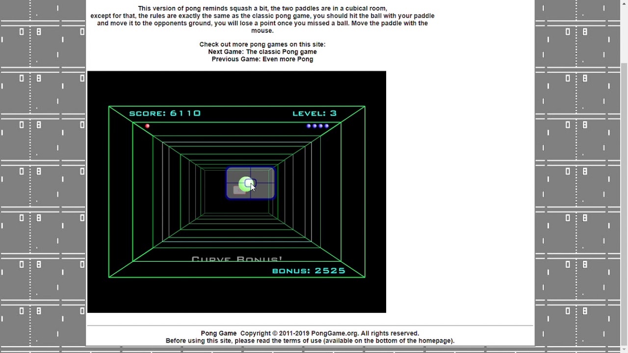 Pong Spin-Off : PONG 3D(Gameplay) - YouTube