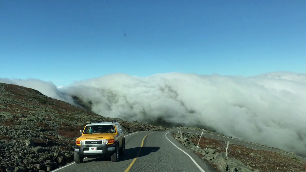 Driving through Clouds - Mount Washington - YouTube