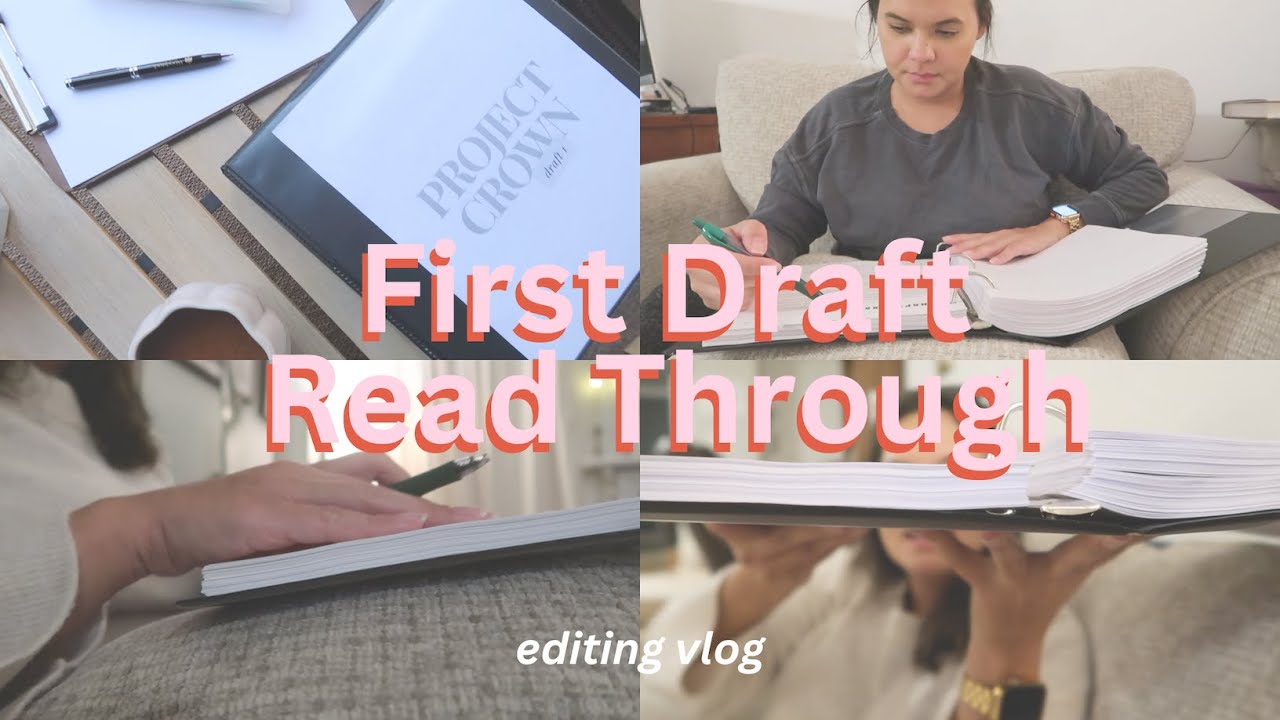 Reading the First Draft of my Book! 📖 | writing vlog 🏼 | nanowrimo ...