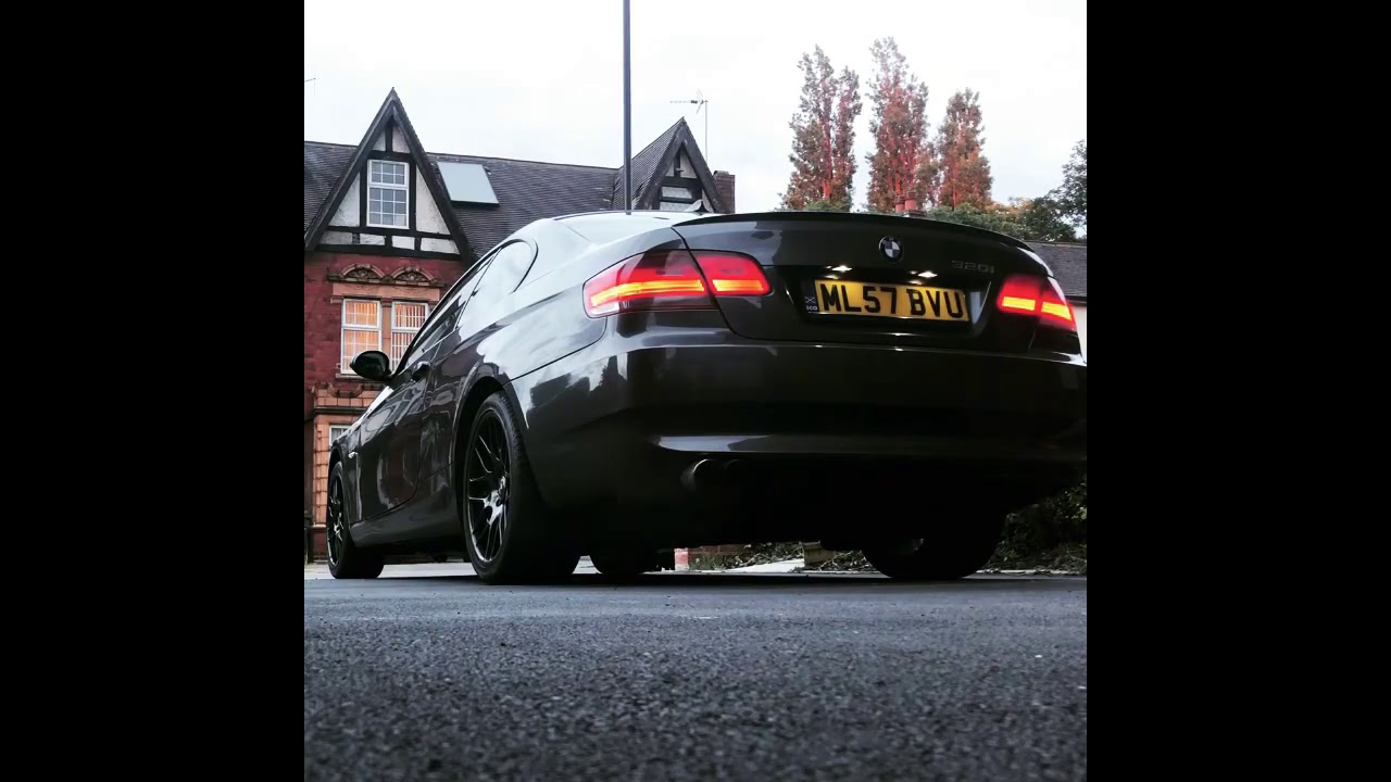 BMW 320i E92 Custom performance exhaust - YouTube