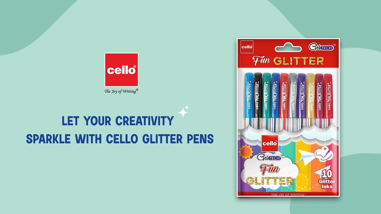 Cello Fun GLitter Pens - YouTube