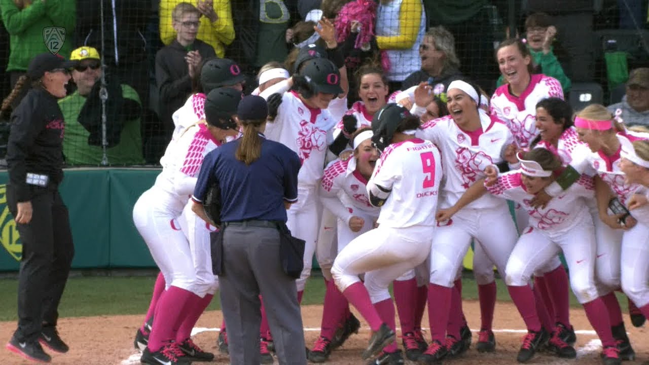 Recap: Shannon Rhodes walk-off three-run homer hands Oregon softball ...