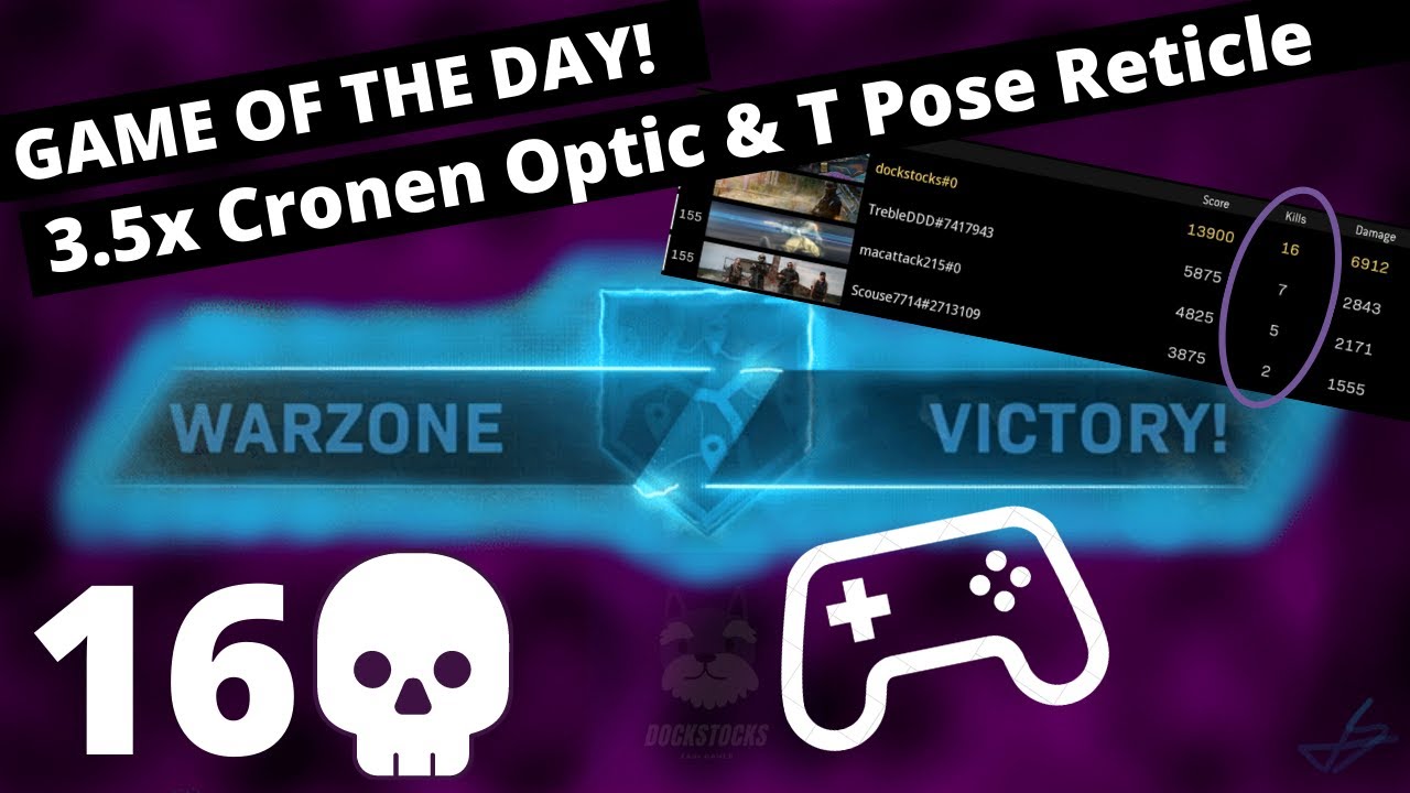 GOTD - 16 kill win using PKM with 3.5x Cronen Pro Optic & T Pose ...