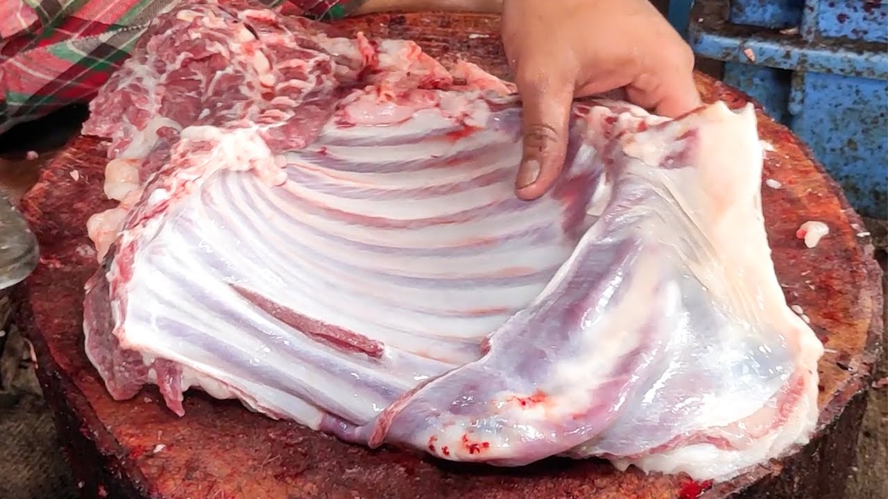 Amazing Mutton Cutting Live In Mutton Market | Meat Cutting Skills ...
