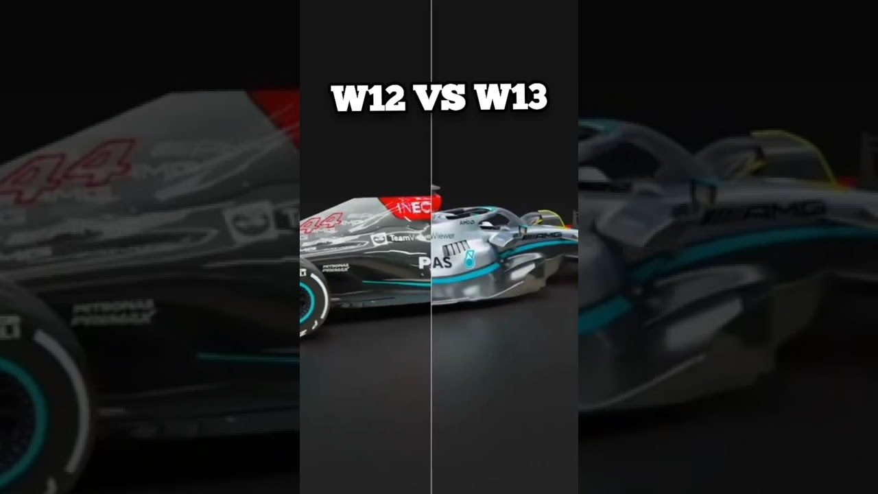 F1 2022 / W13 VS W12 / MERCEDESF1 / #SHORTS - YouTube