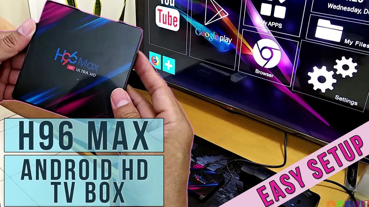 How to setup the H96 Android TV Box,Android 10 WiFi Bluetooth 4K HD ...