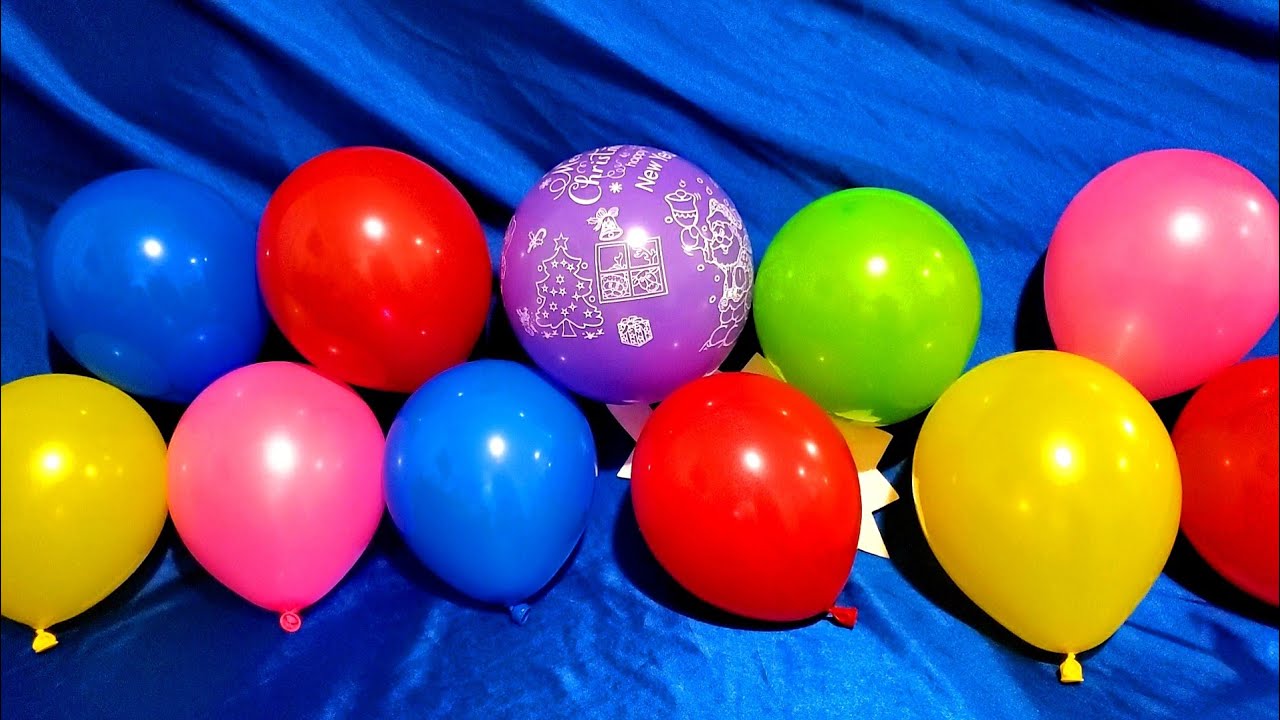 FUN CHRISTMAS BALLOON POPS!!! - YouTube