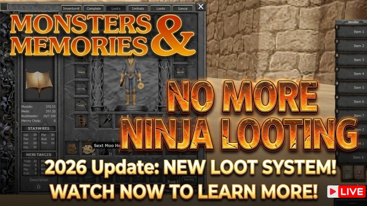 No More Ninja Looting! Monsters & Memories March Beta Launch Details ...
