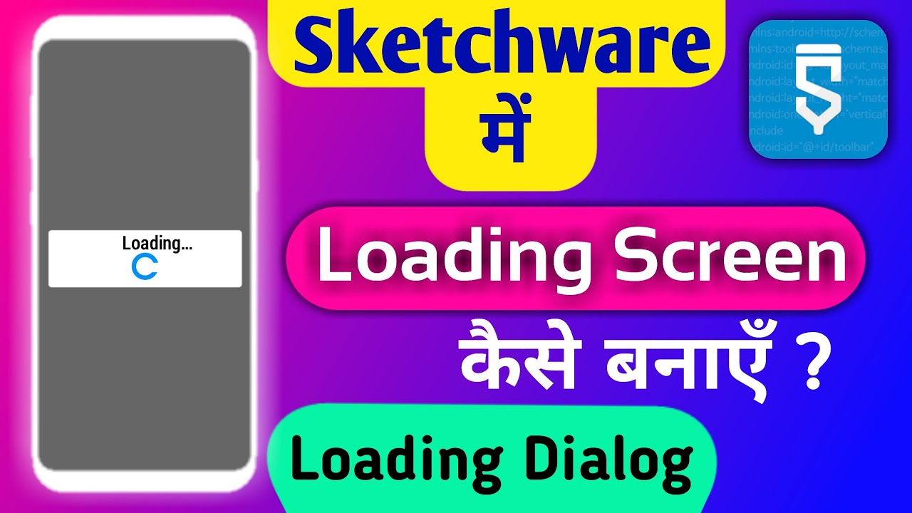 Loading Screen In Sketchware Sketchware Loading Dialog Ashishtechnozone Youtube