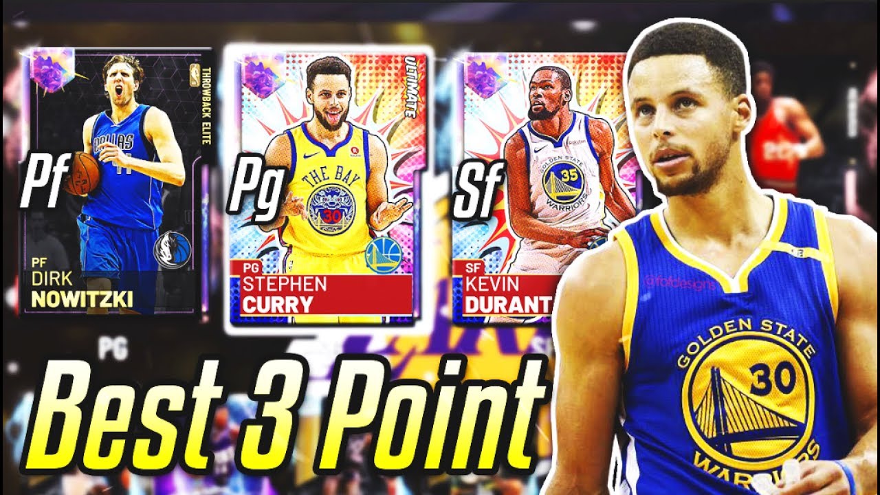 i used the BEST 3 POINT PLAYER at every position in nba 2k19 myteam ...